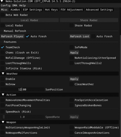 Escape From Tarkov DMA Cheats | Phoenix Labs - DMA Firmware and Cheats ...